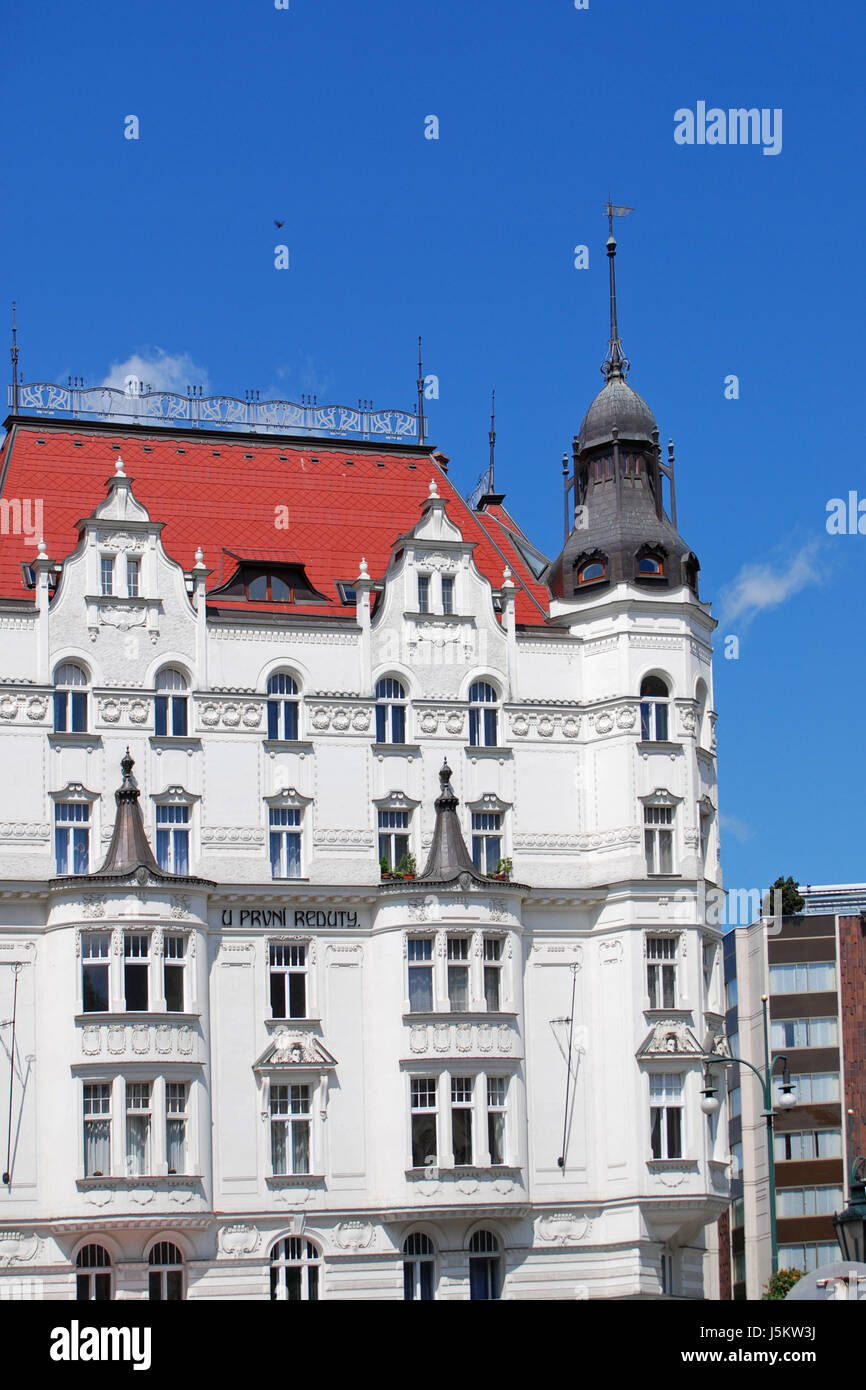 house building perspective prospect prague facade style of construction ...