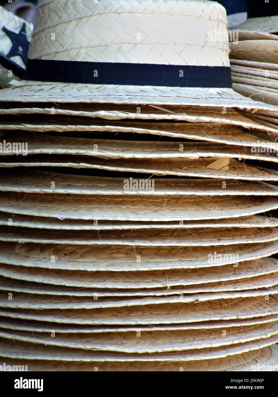 hat stack consecutively straw stacked hats draw up shelter from sun ...