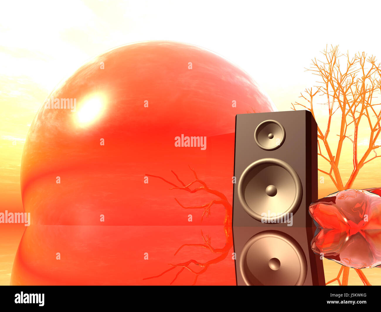 listen music sound tree reflection illustration party celebration event ...