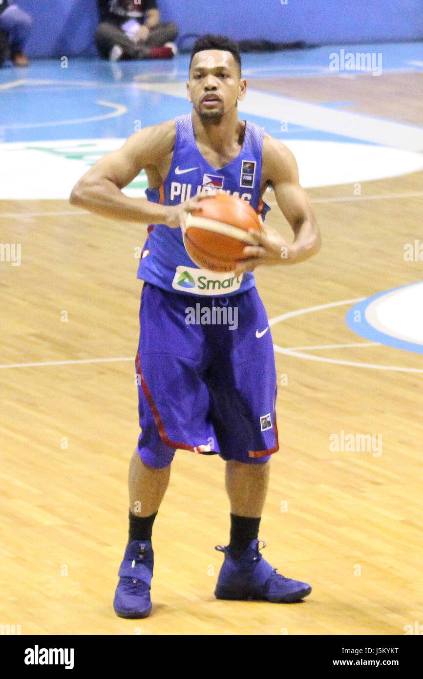 Jayson William (8) of the Philippines calls out a play during their ...