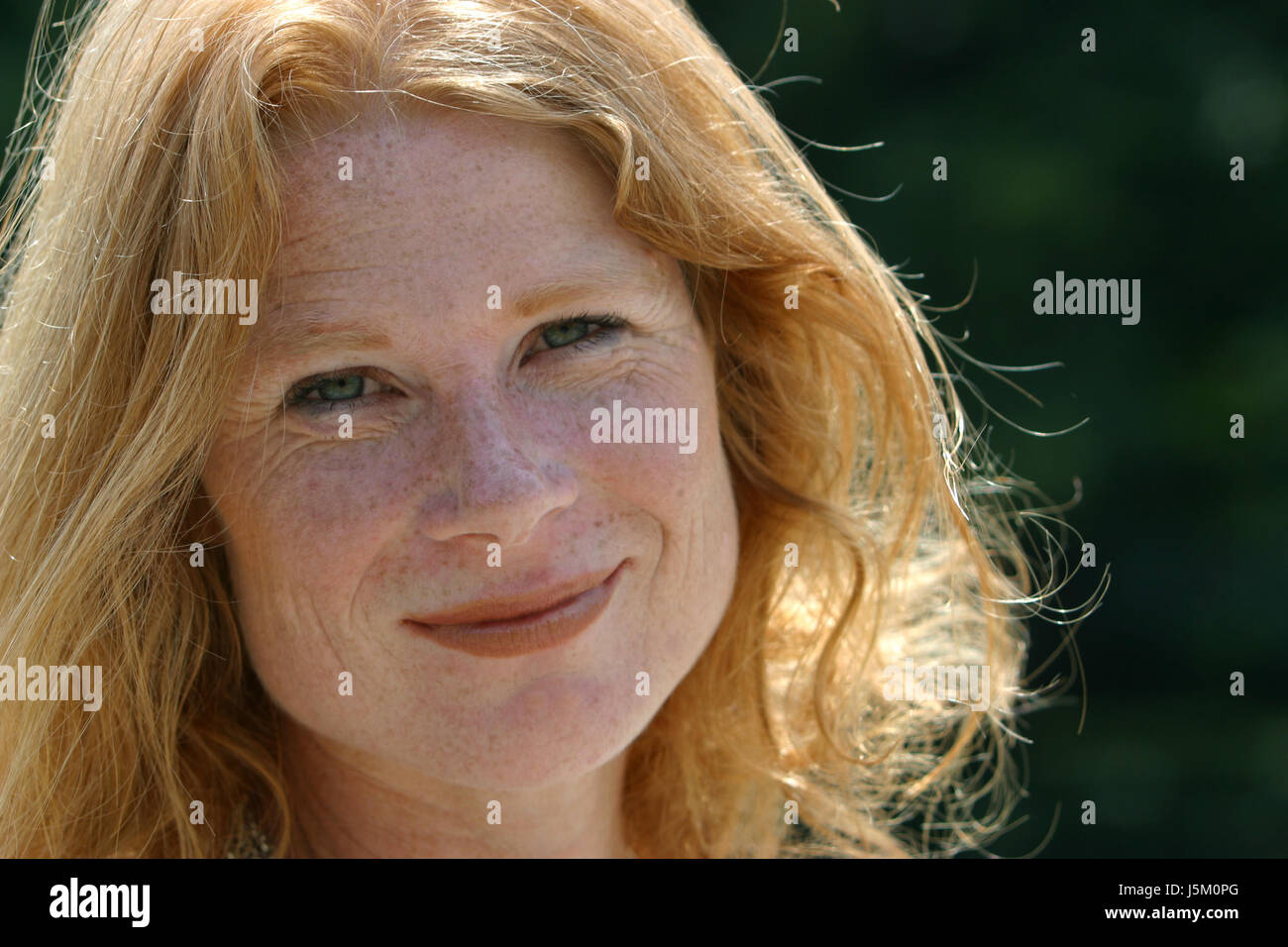 red-haired woman over 40 Stock Photo - Alamy