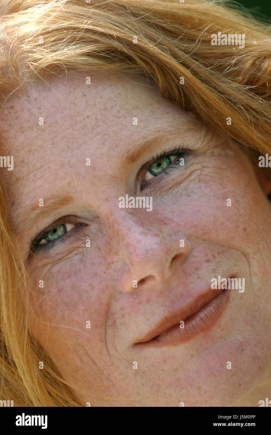 red-haired woman over 40 Stock Photo - Alamy