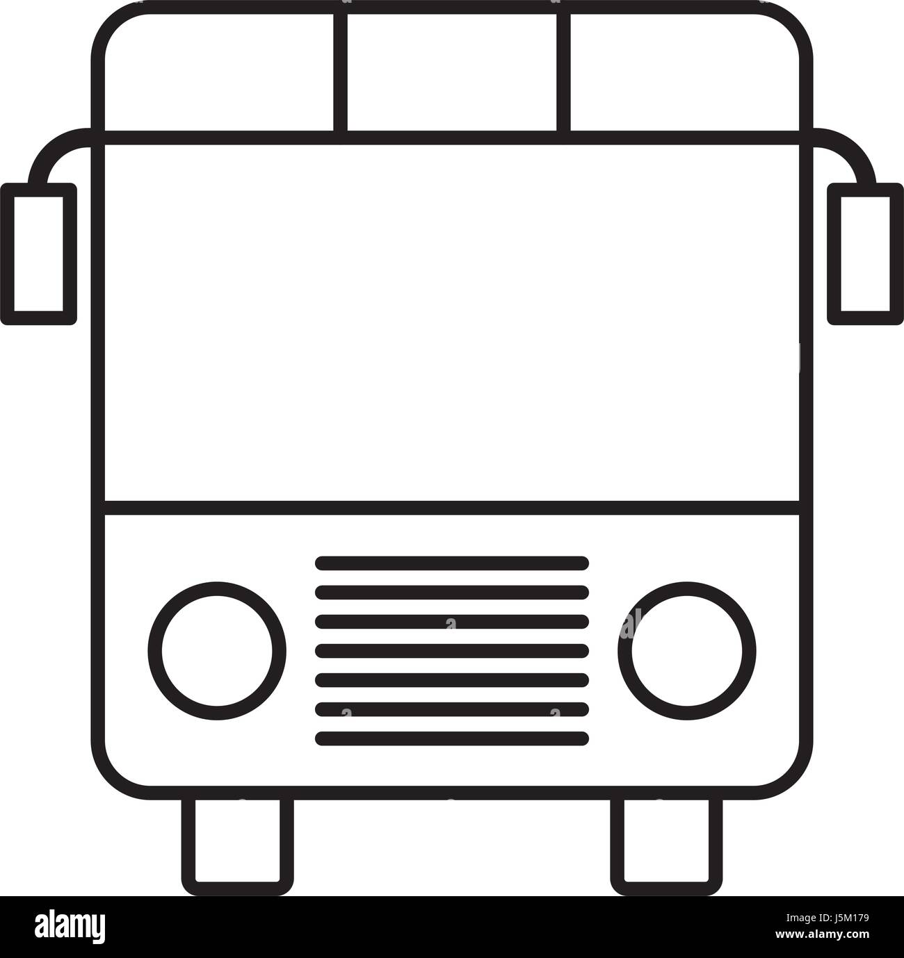 bus vehicle icon Stock Vector Image & Art - Alamy