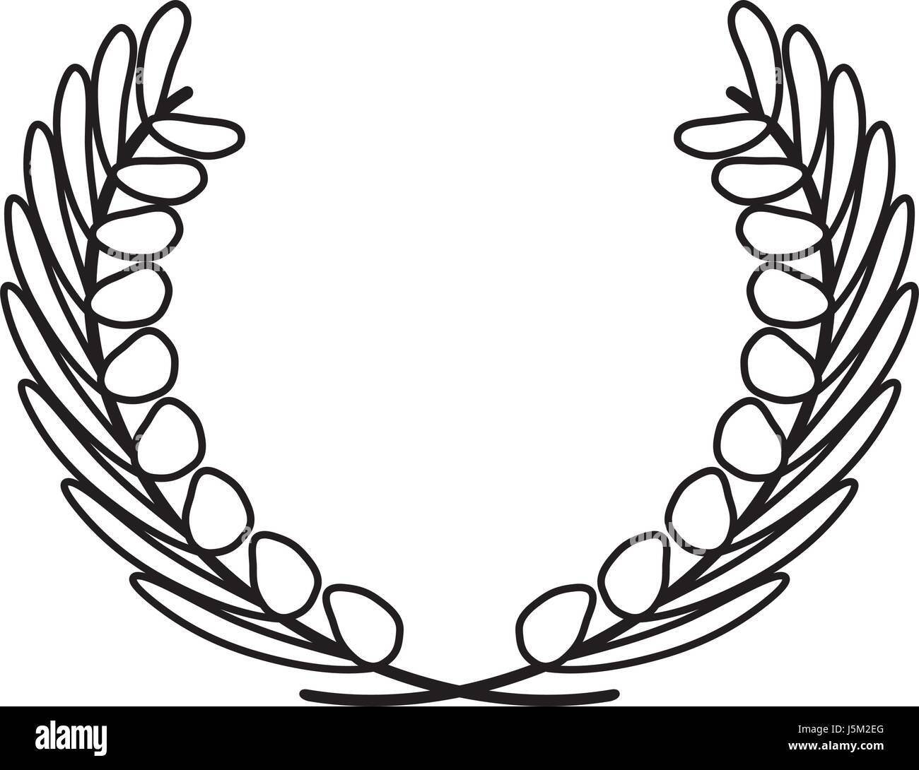 wreath of leaves icon Stock Vector Image & Art - Alamy