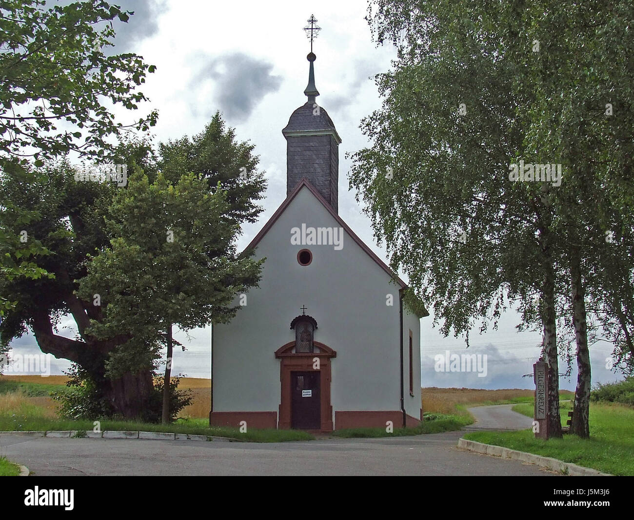 church tree tele churches scenery countryside nature kapelletempel ...