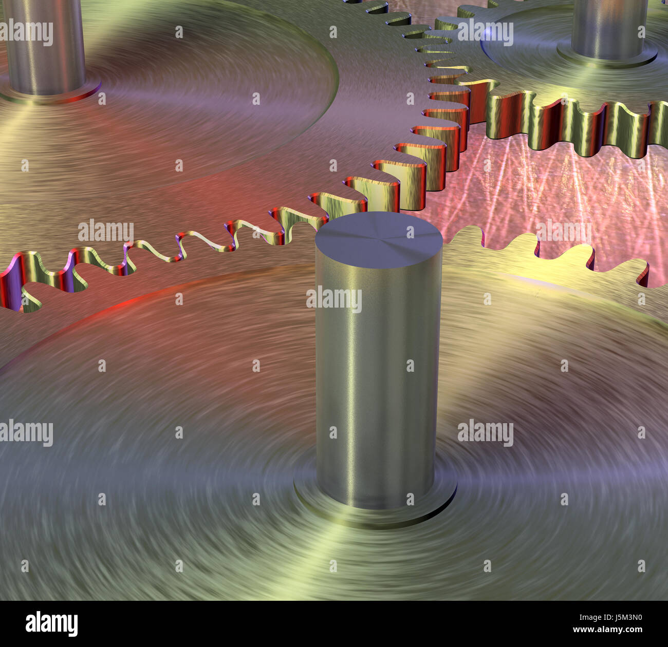 motion postponement moving movement connected engine drive motor teeth ...