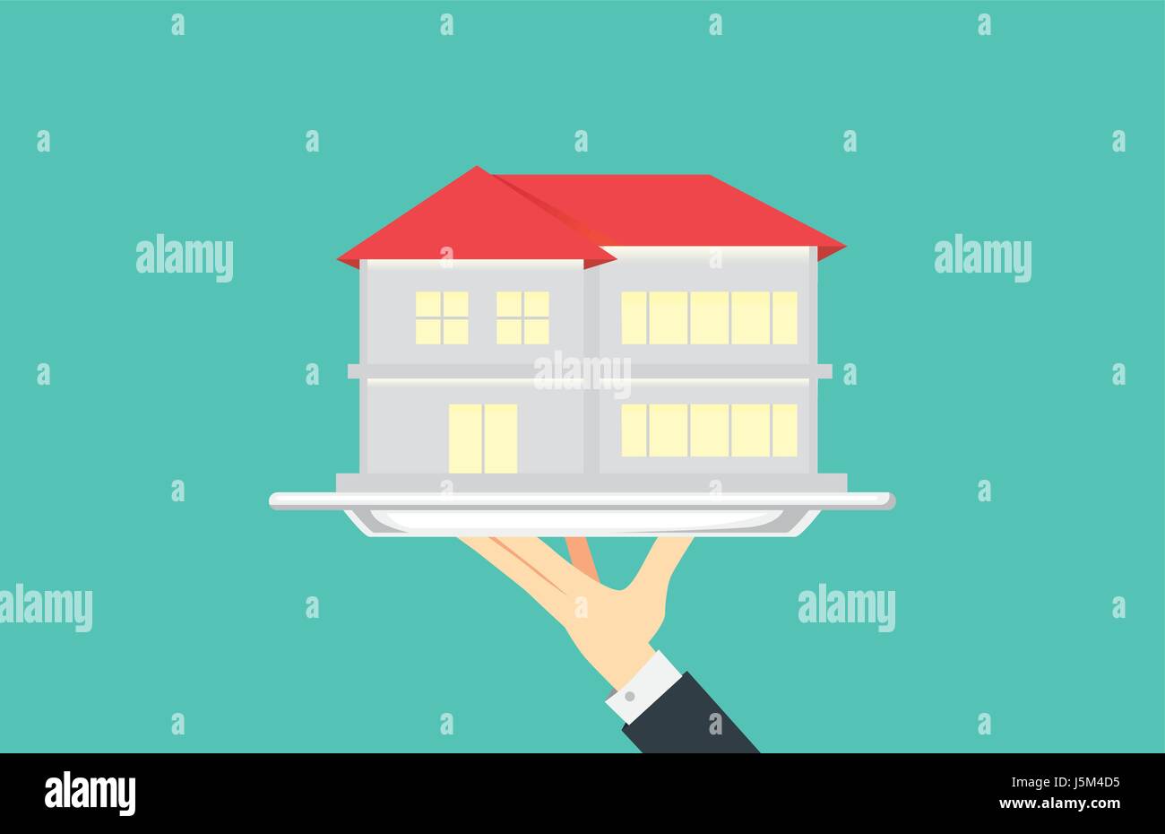 Cartoon house for sale hi-res stock photography and images - Alamy