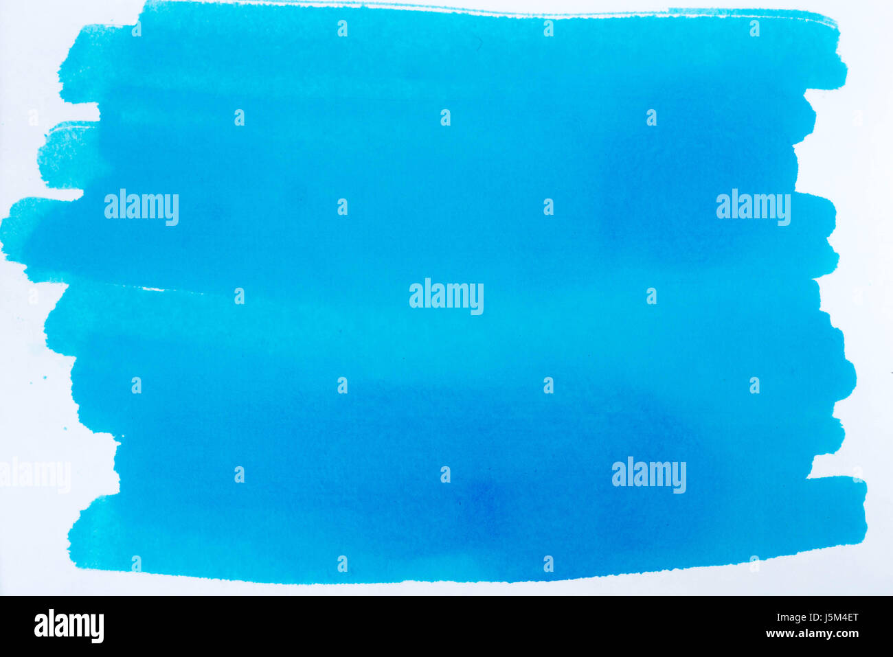 blue watercolor painted on paper background texture Stock Photo - Alamy