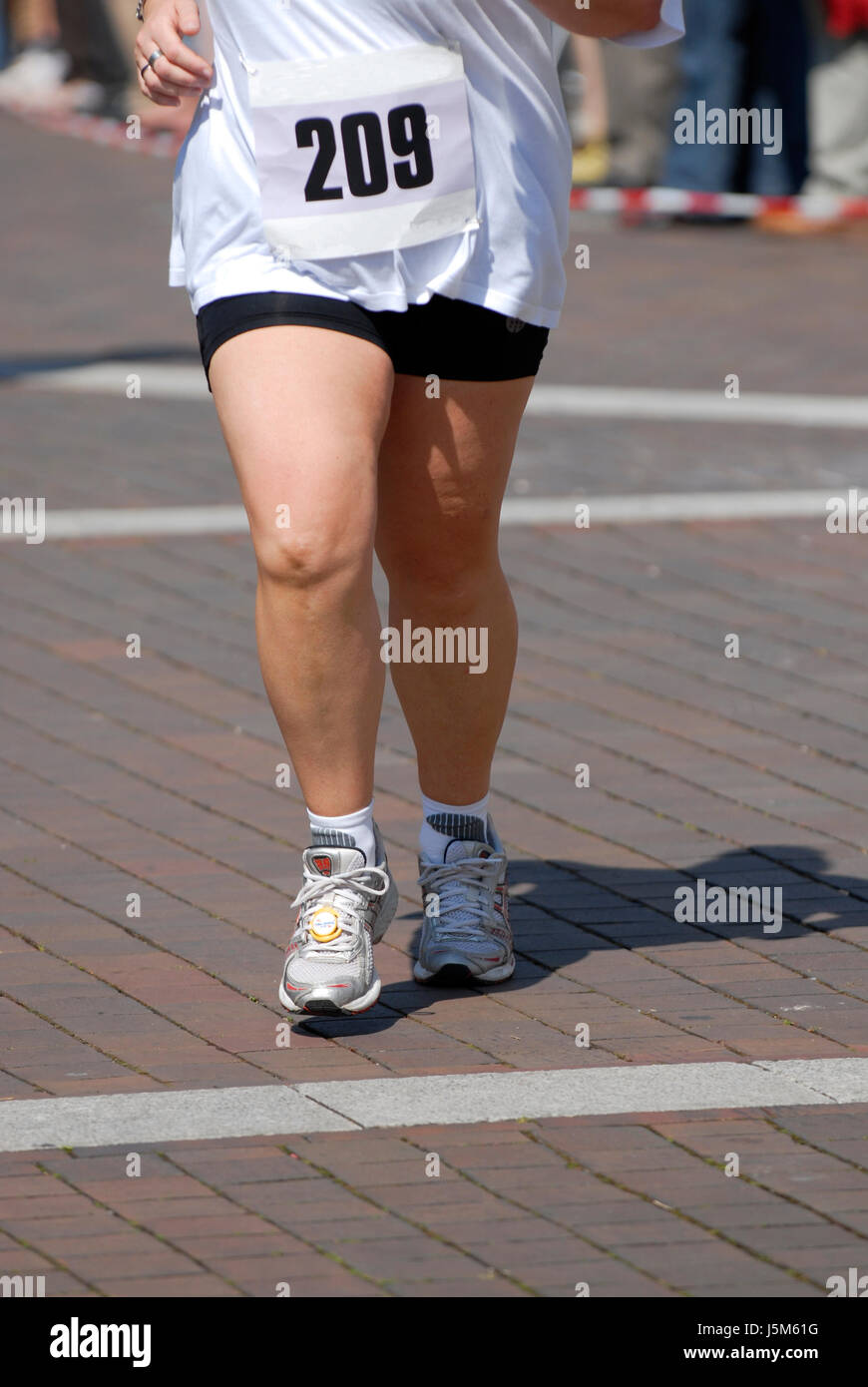 obese woman jogging Stock Photo - Alamy