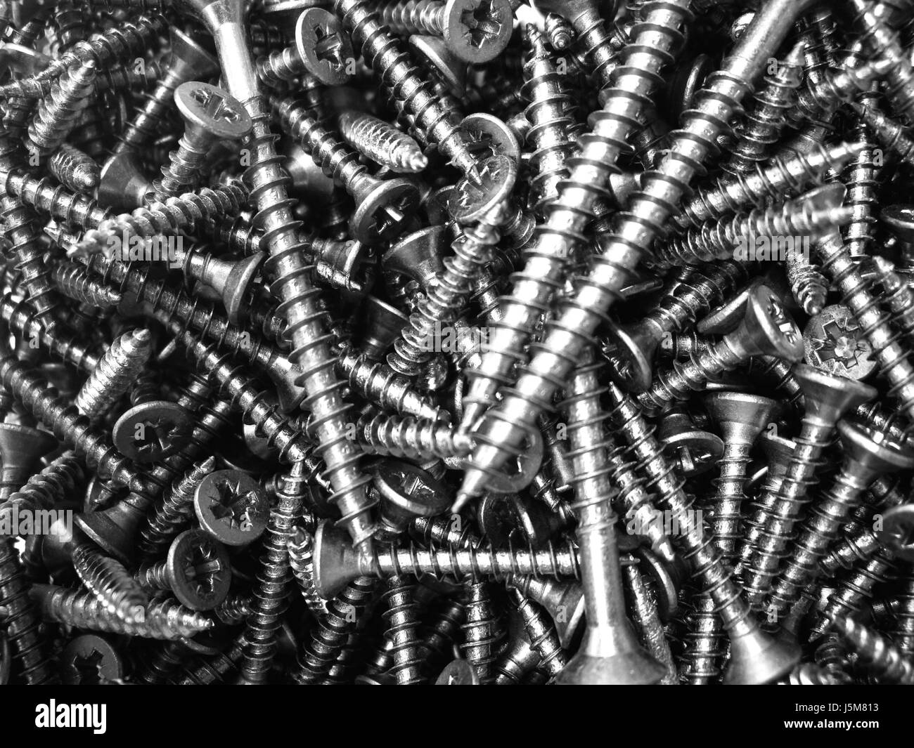 monochrome screws salad Stock Photo - Alamy
