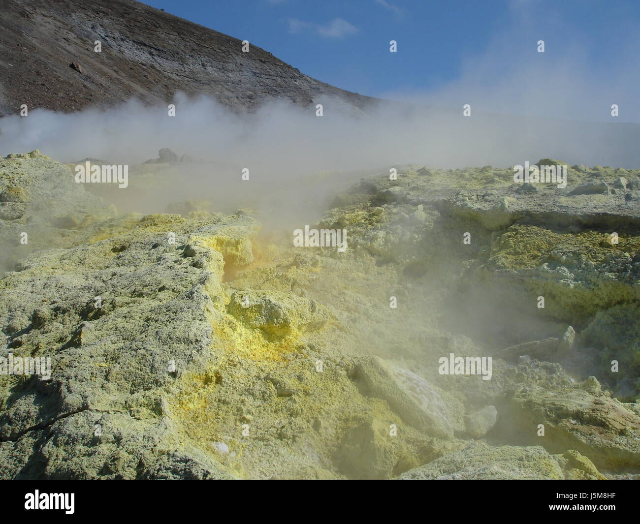 italy vulcano fumarole Stock Photo - Alamy