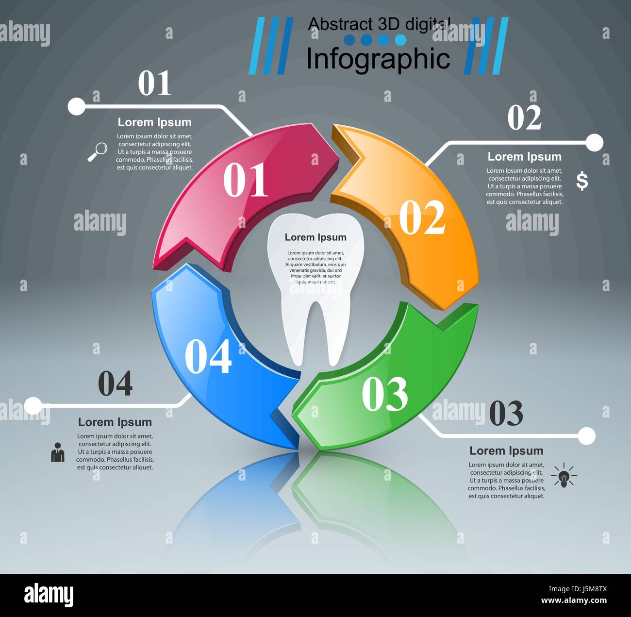 Business Infographics. Tooth icon Stock Vector Image & Art - Alamy