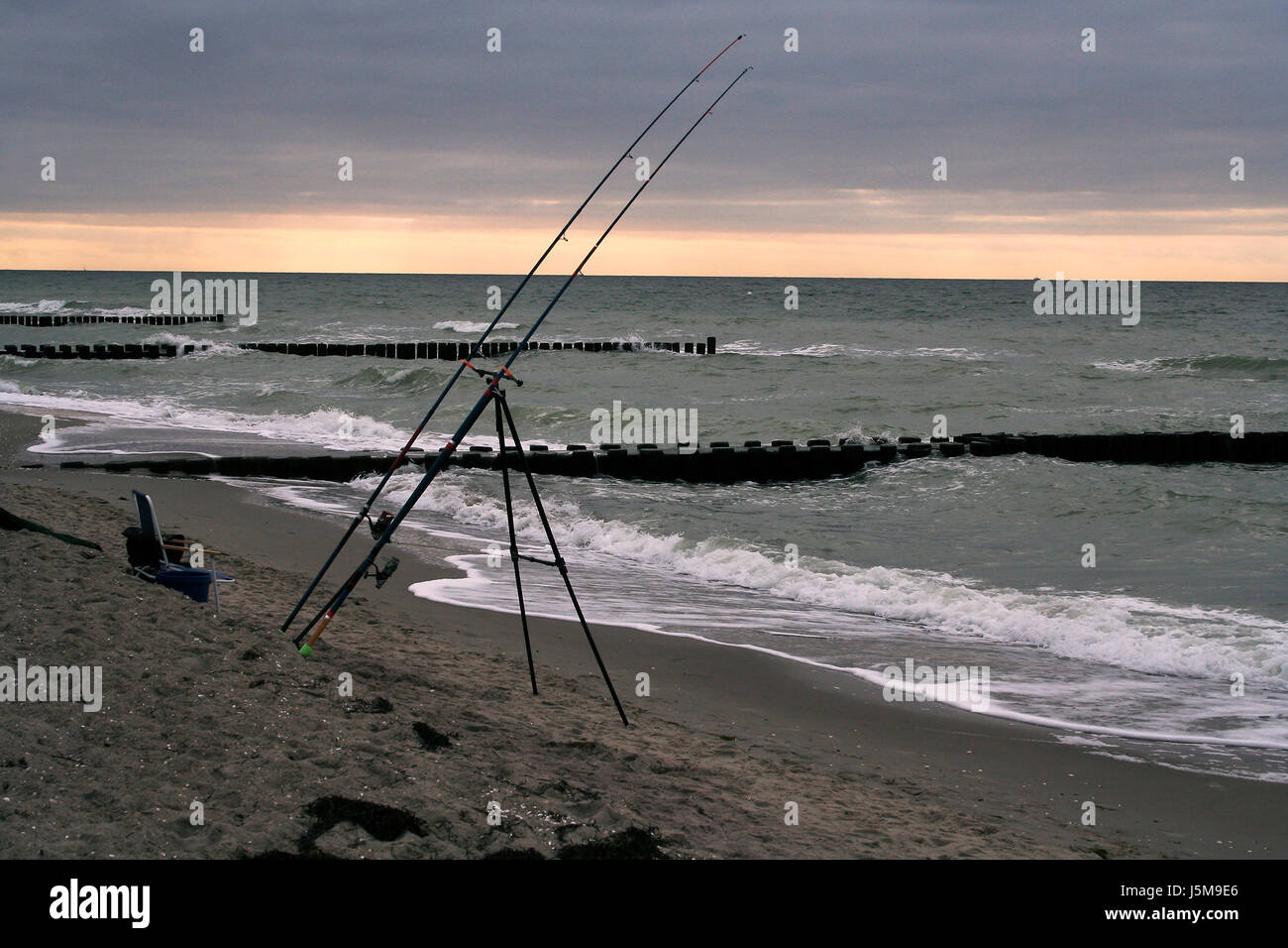 fishing on the baltic sea Stock Photo - Alamy