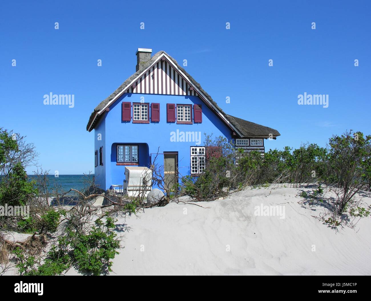 the blue house Stock Photo - Alamy