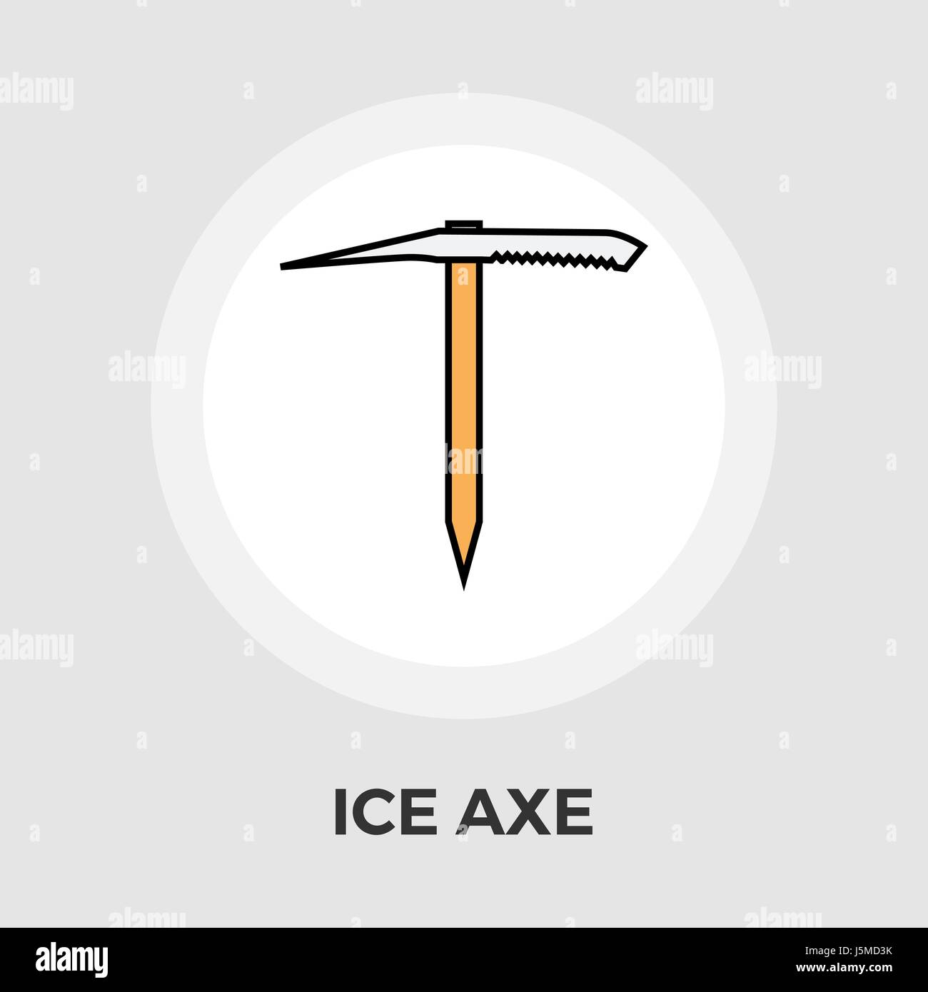 Ice axe icon vector. Flat icon isolated on the white background ...