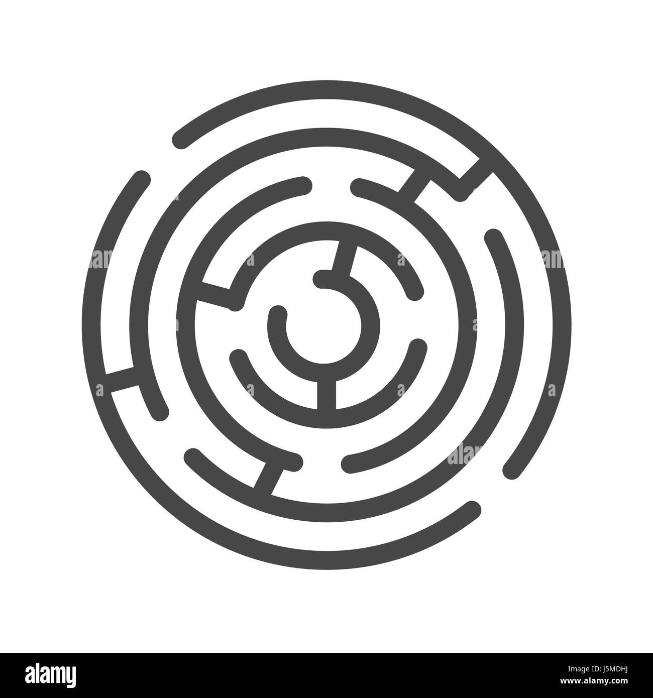 Labyrinth Icon Stock Vector Images - Alamy