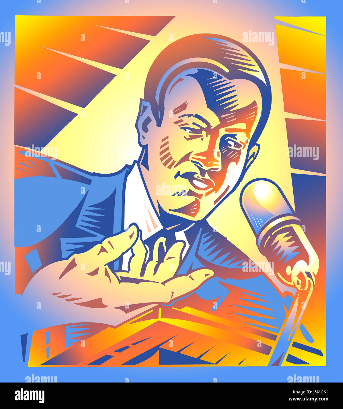 One man speaking hi-res stock photography and images - Alamy