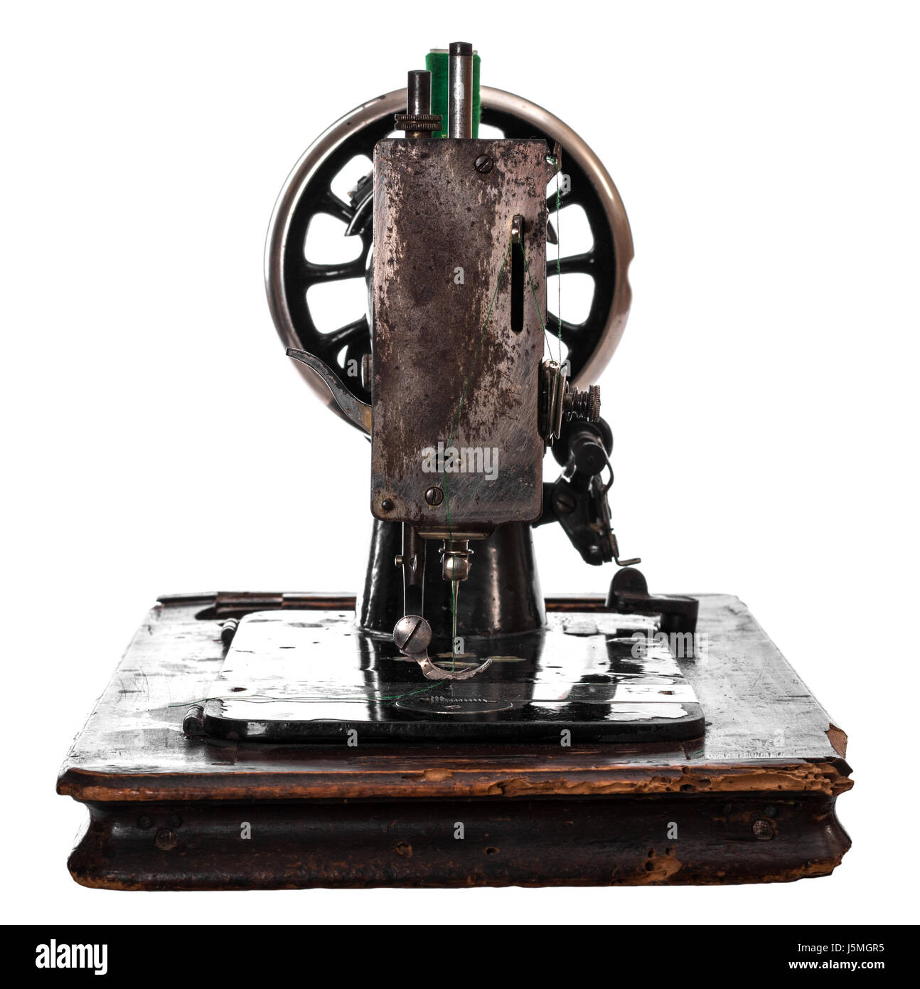 Sewing machine isolated Stock Photo - Alamy