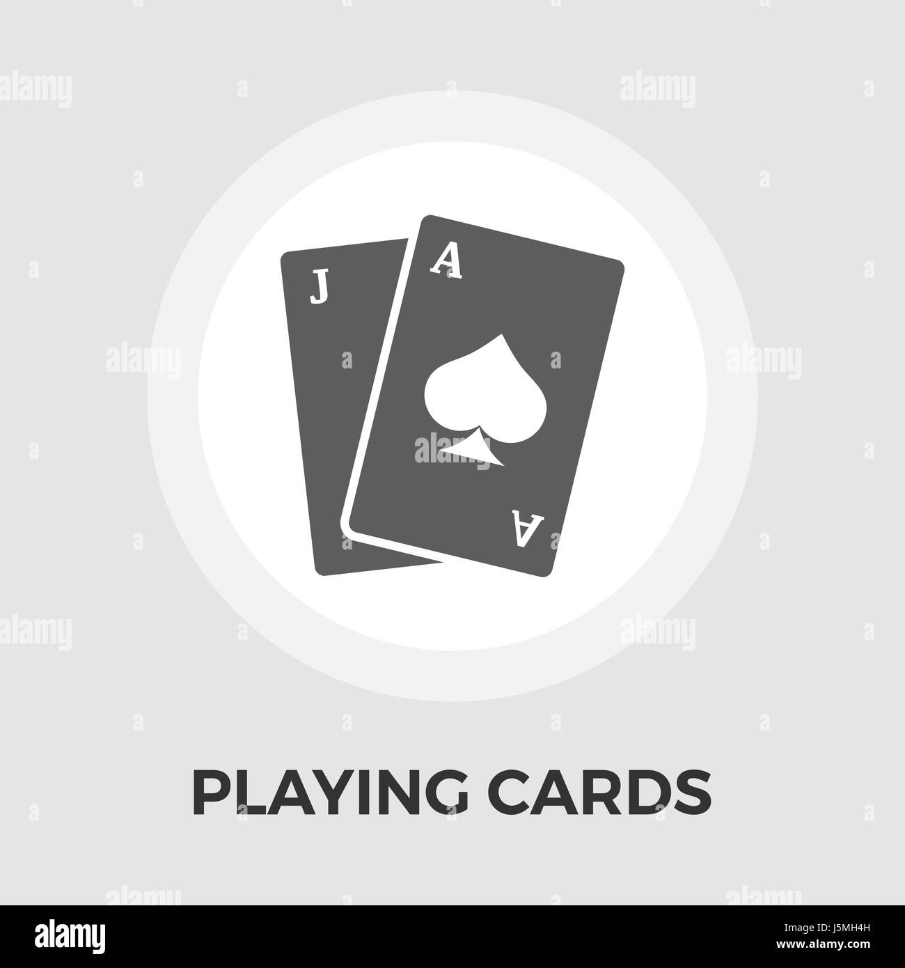 Playing Cards Icon Vector. Flat icon isolated on the white background ...