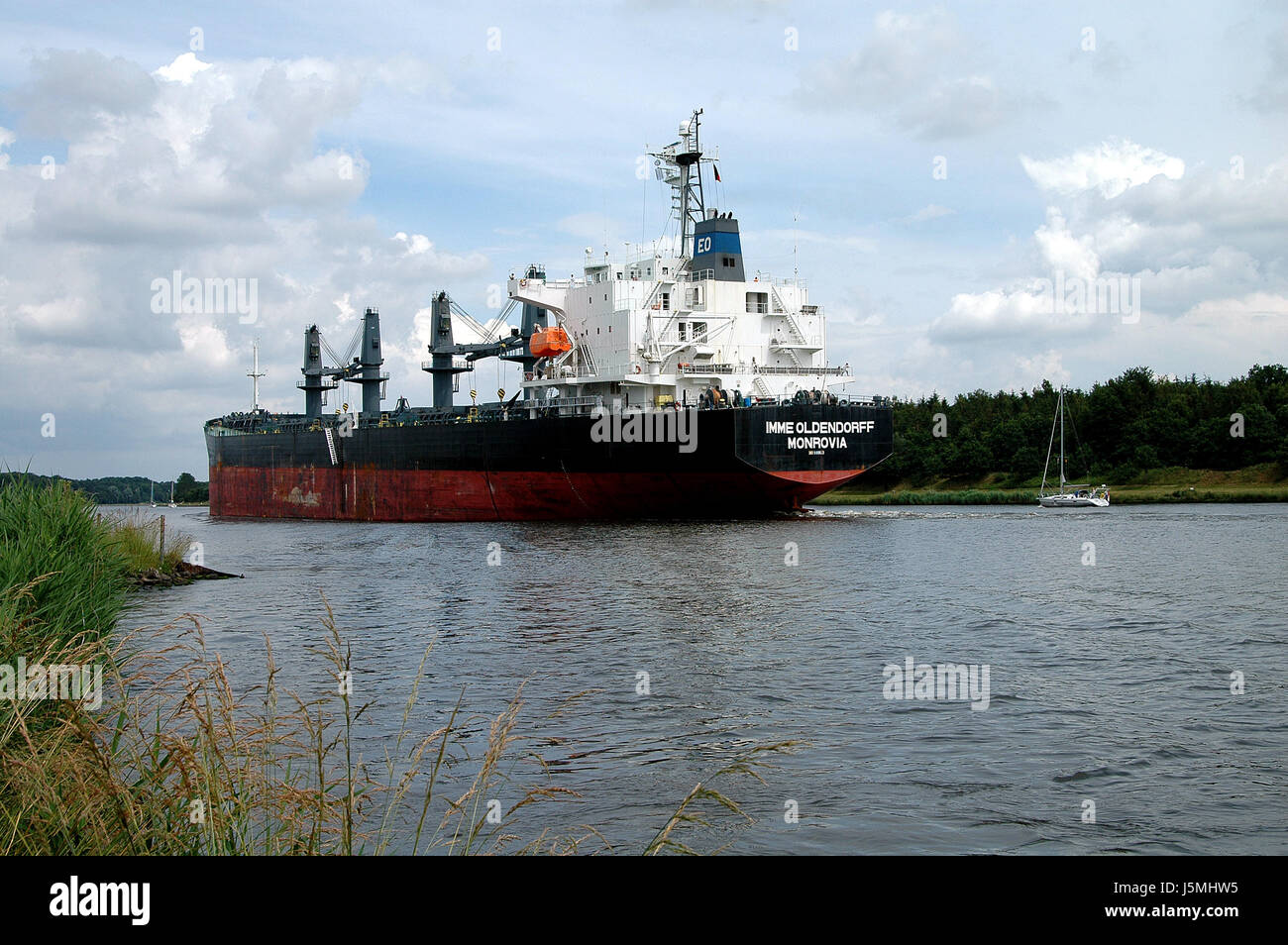 channel passage to pass through happen bulk carrier sailing boat ...