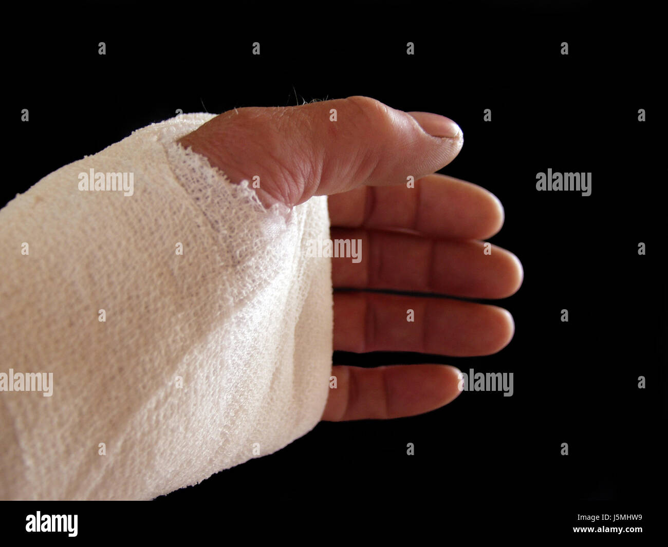 hand finger optional connected pain accident bandage hurt injury bone ...