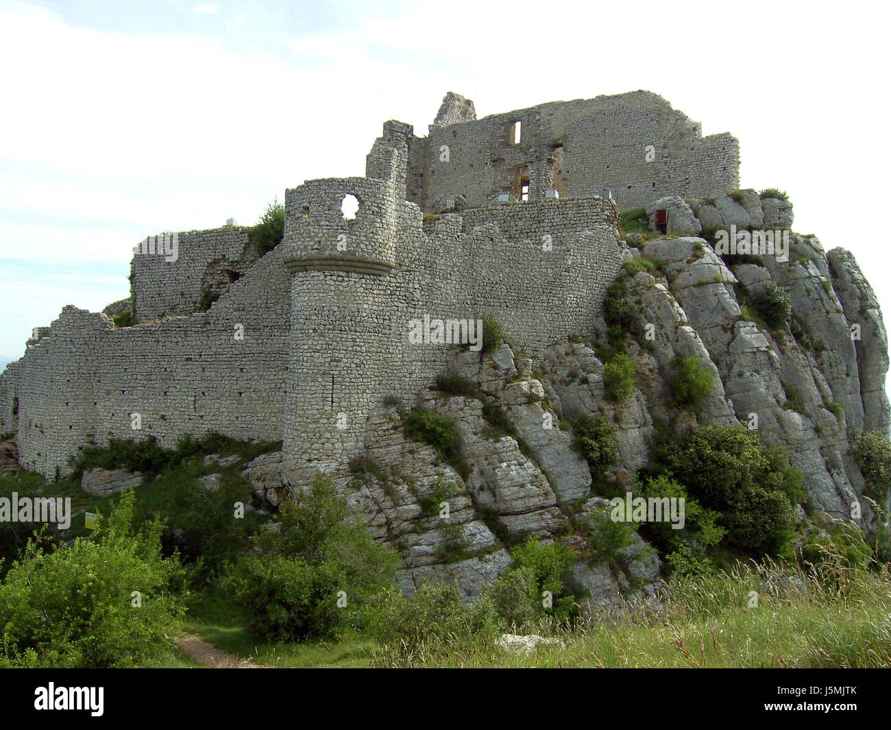 stone rock wall france ruin wrecks fortification shrunken chateau ...
