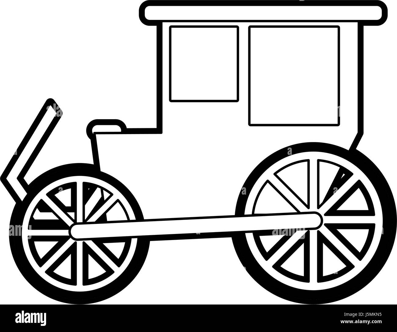 Illustration carriage horses wedding hi-res stock photography and ...