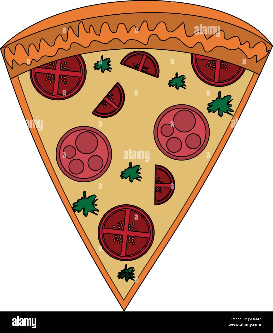 Tasty Sliced Pepperoni Cartoon Vector High Resolution Stock Photography ...