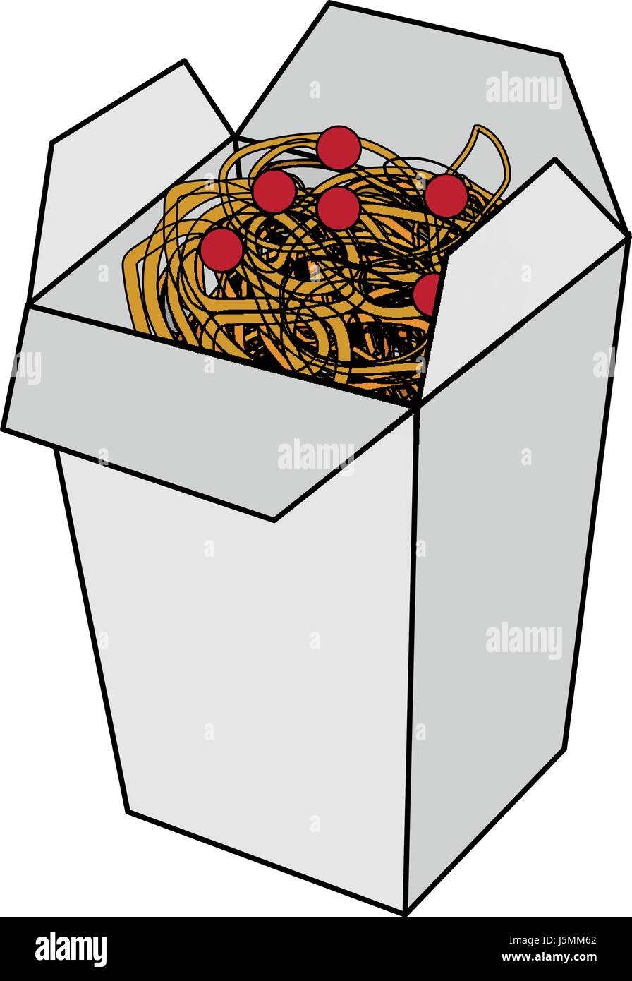 Cartoon noodle box hi-res stock photography and images - Alamy