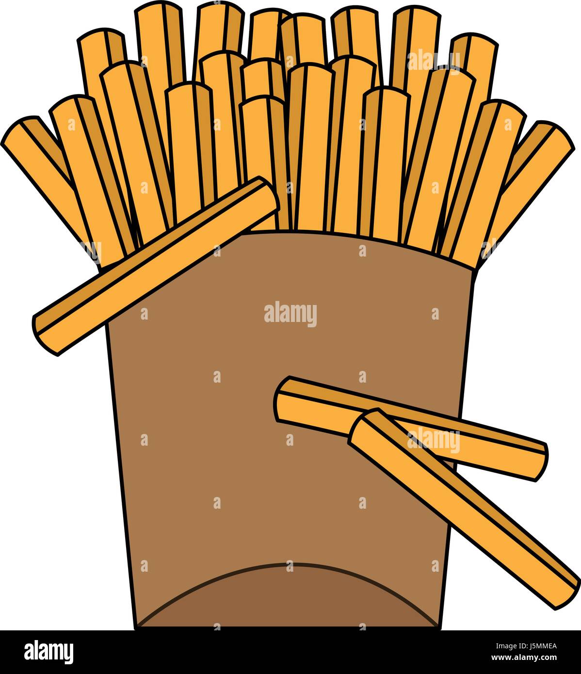 French Fries Snack Box Cartoon High Resolution Stock Photography and ...