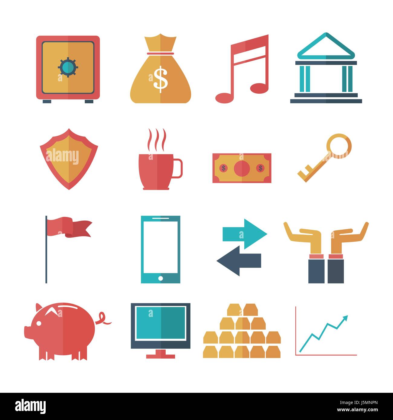 set banking money finance investment growth Stock Vector Image & Art ...