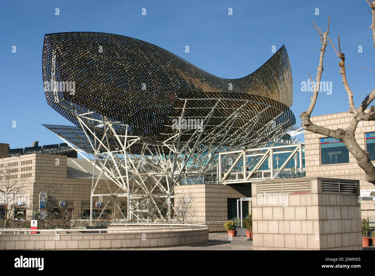 fish roof in barcelona Stock Photo - Alamy