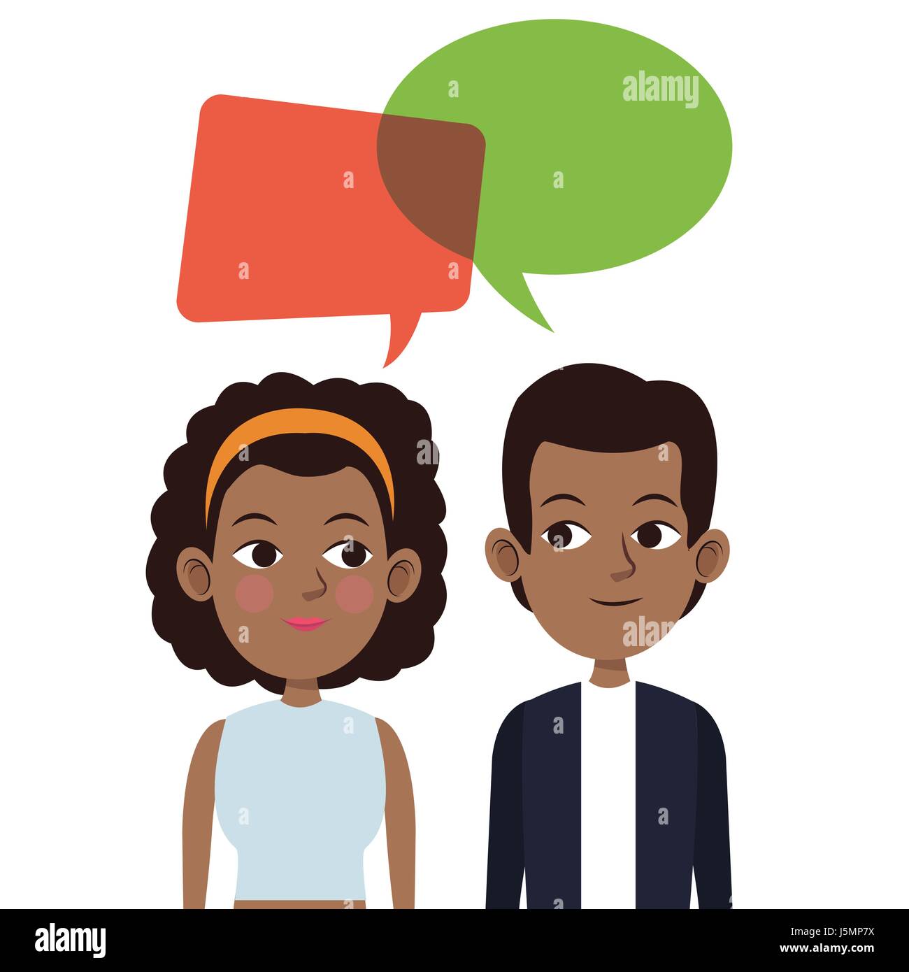 Speaking language couple hi-res stock photography and images - Alamy