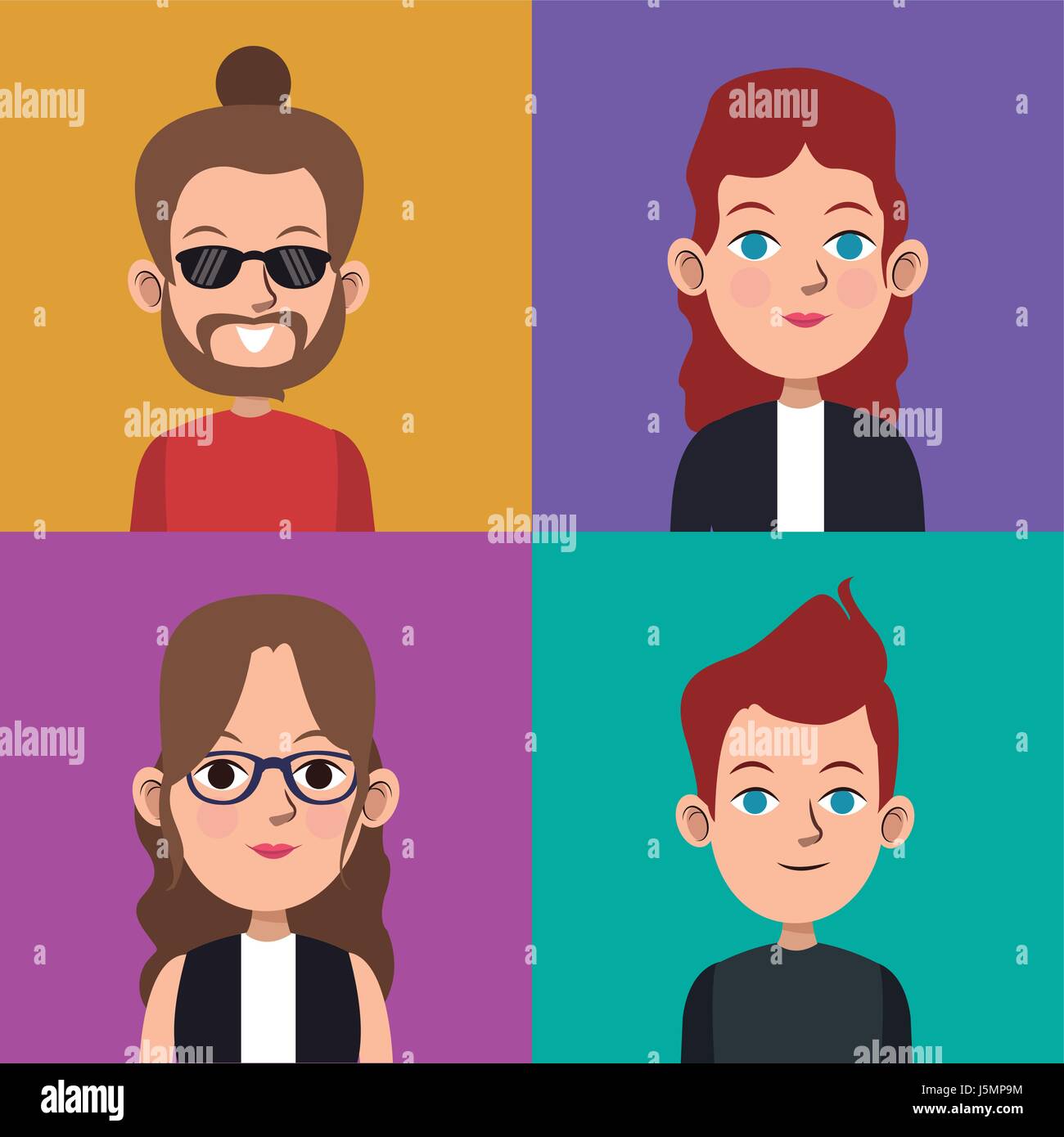 cartoon community people picture social Stock Vector Image & Art - Alamy