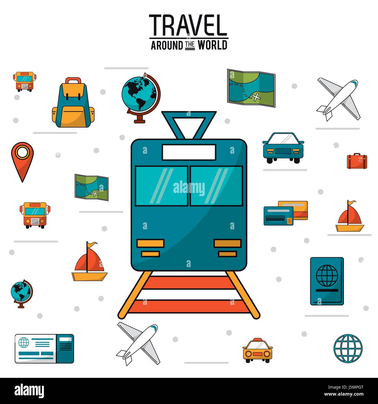 Railway tour Stock Vector Images - Alamy