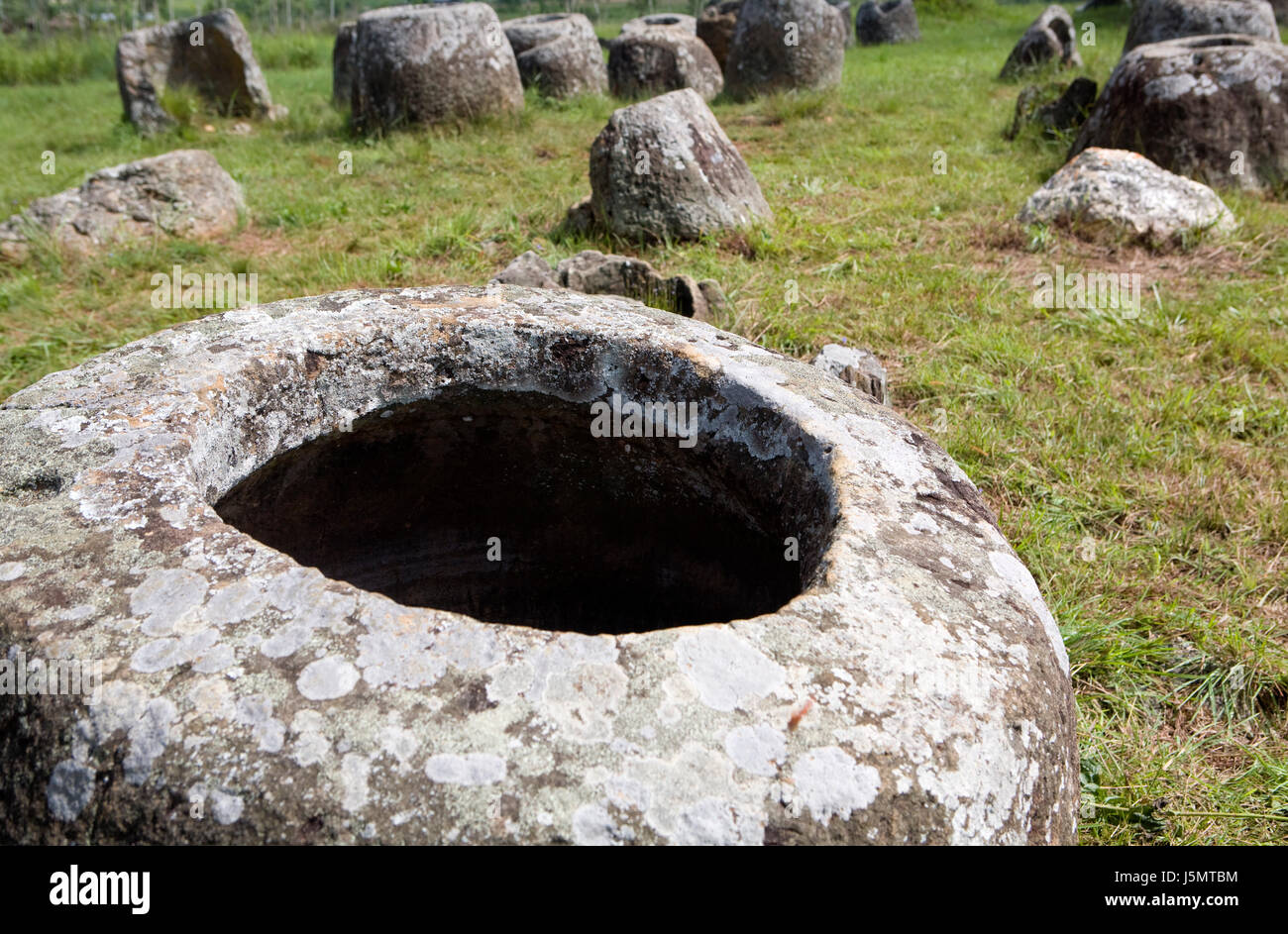 plain of jars,laos Stock Photo - Alamy
