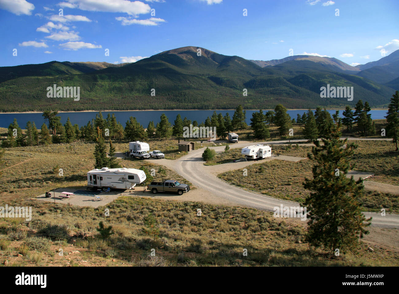 camping pleasure in colorado Stock Photo - Alamy