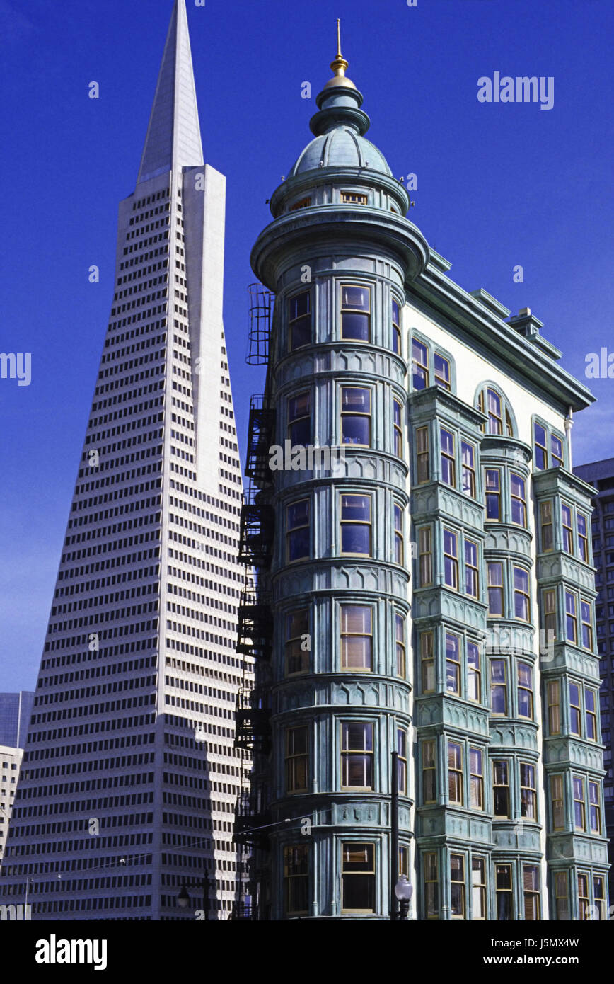 tower usa california pyramid style of construction architecture ...