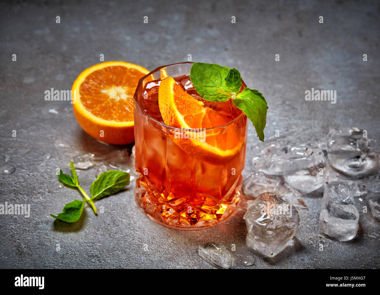 Classic Italian Aperol Spritz cocktail Stock Photo - Alamy