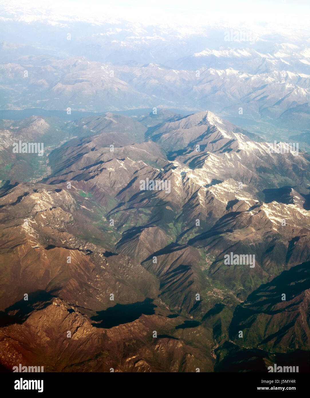 aerial perspective mountains flight alps summit aerial photograph sight ...