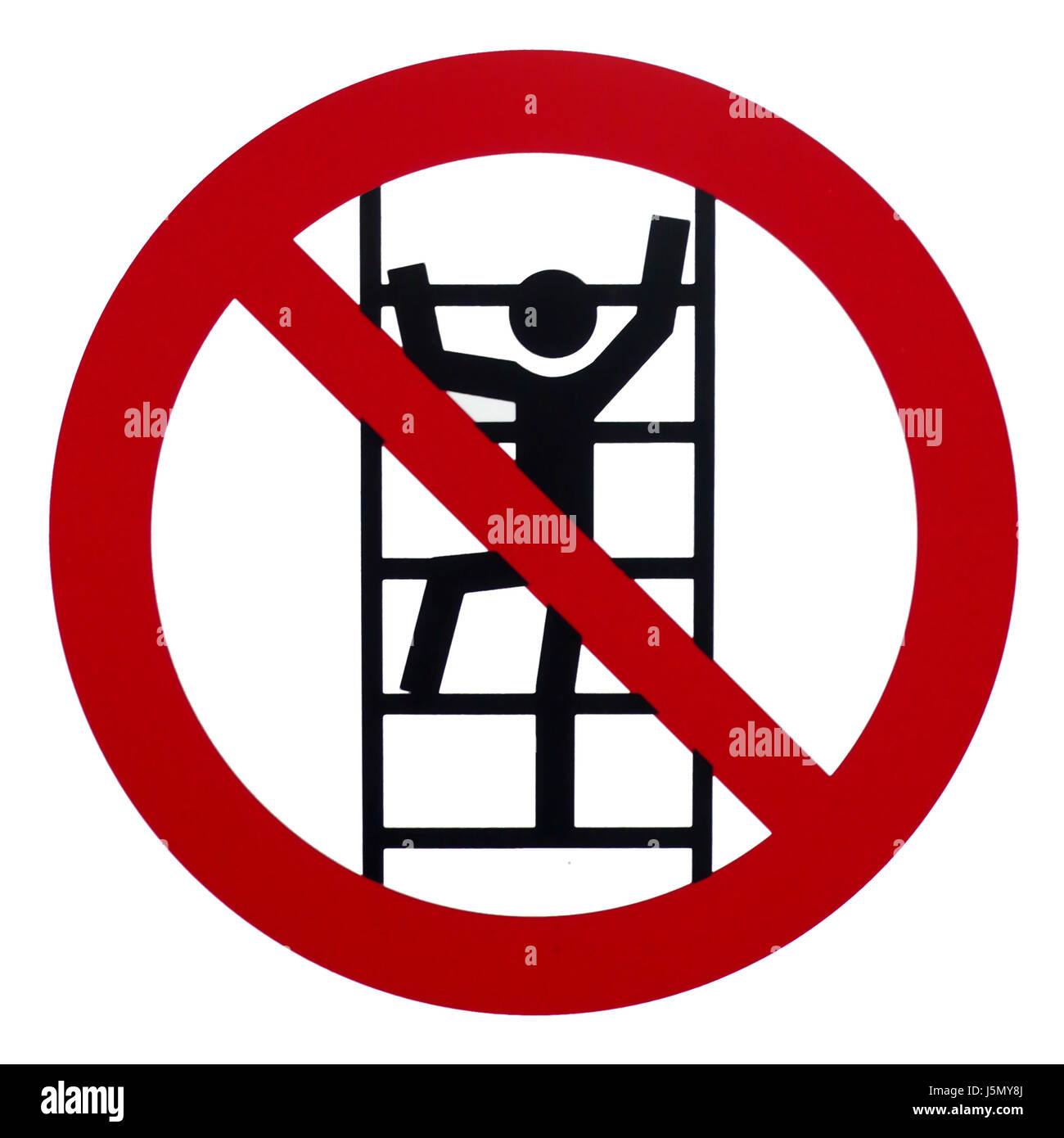 Scaffold warning sign Cut Out Stock Images & Pictures - Alamy