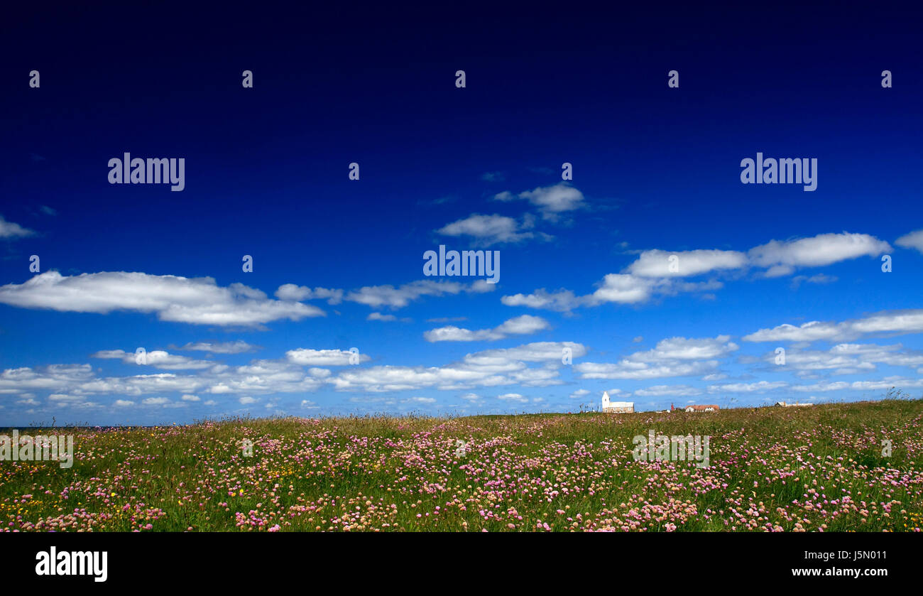 blue church water north sea salt water sea ocean denmark coast day ...