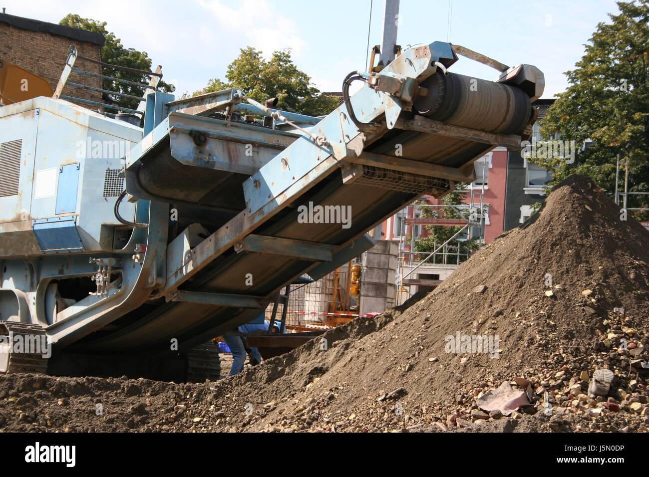 dust scree mud demolition scrapping construction work building machine ...