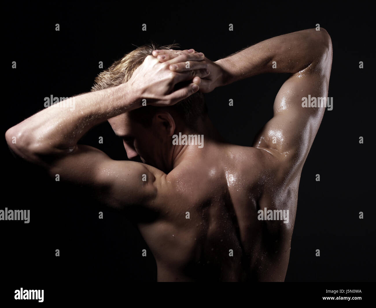 beautiful beauteously nice portrait muscles poses sporty athletic wiry ...