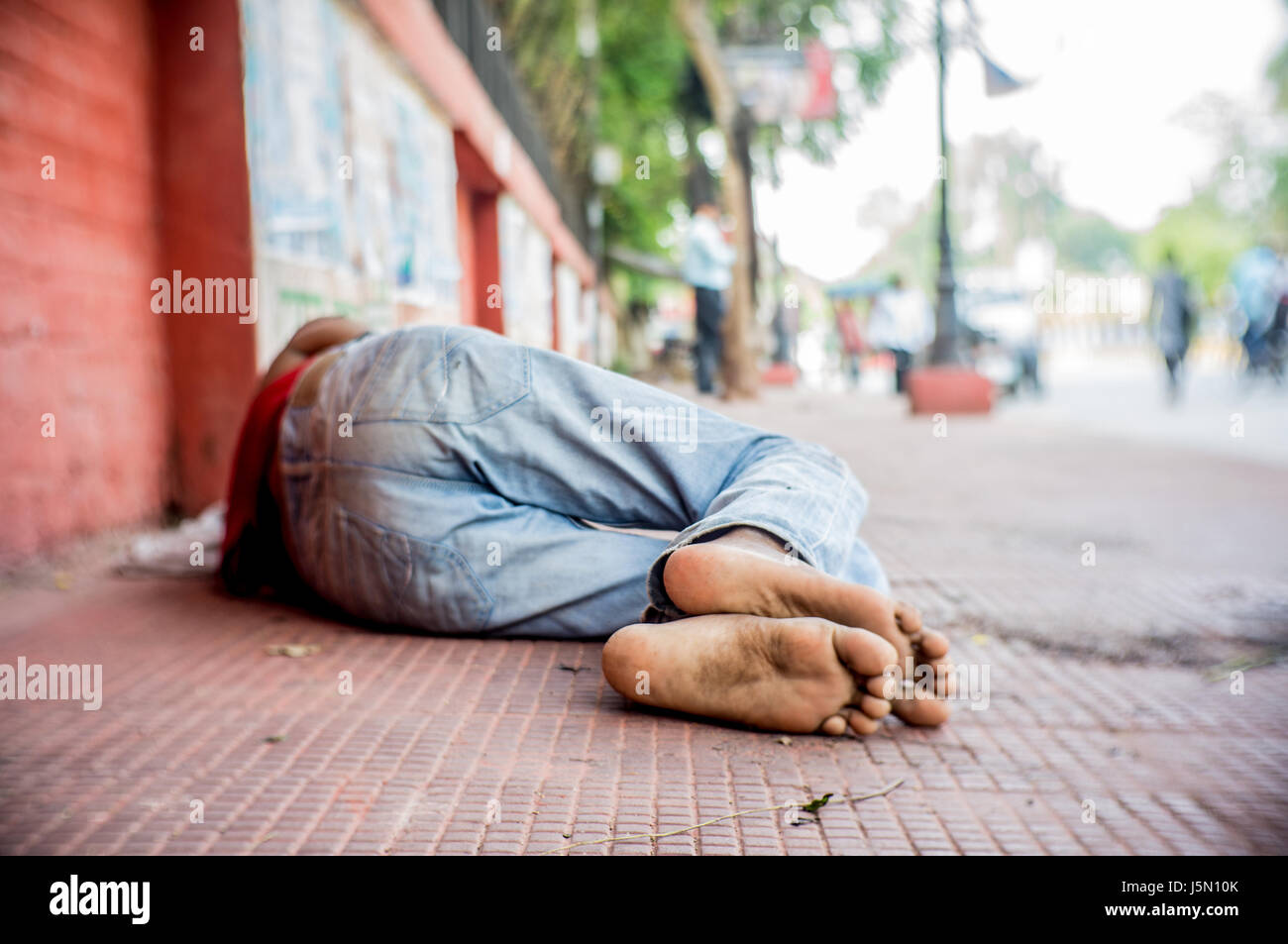 Homeless Person Sleeping Homeless Person Sleeping