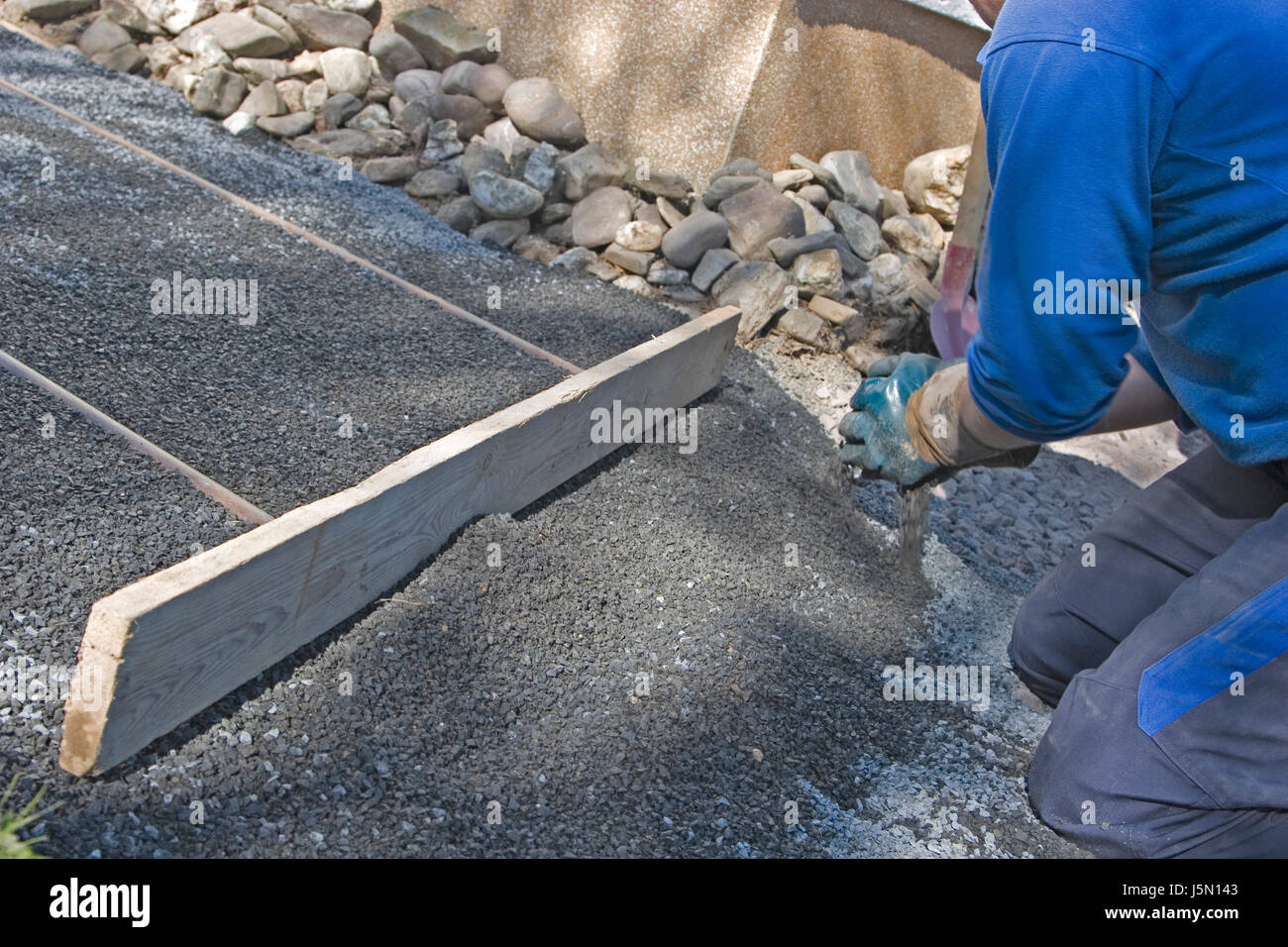 preparation for paving Stock Photo - Alamy