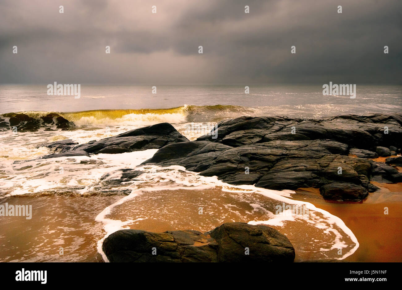 africa beach seaside the beach seashore waves rock atlantic ocean salt ...