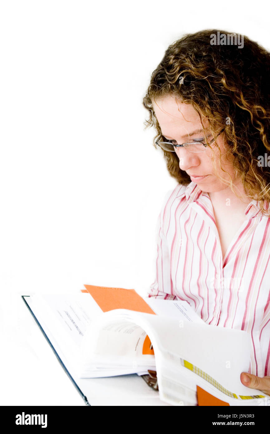 wife while reading the file folder Stock Photo - Alamy