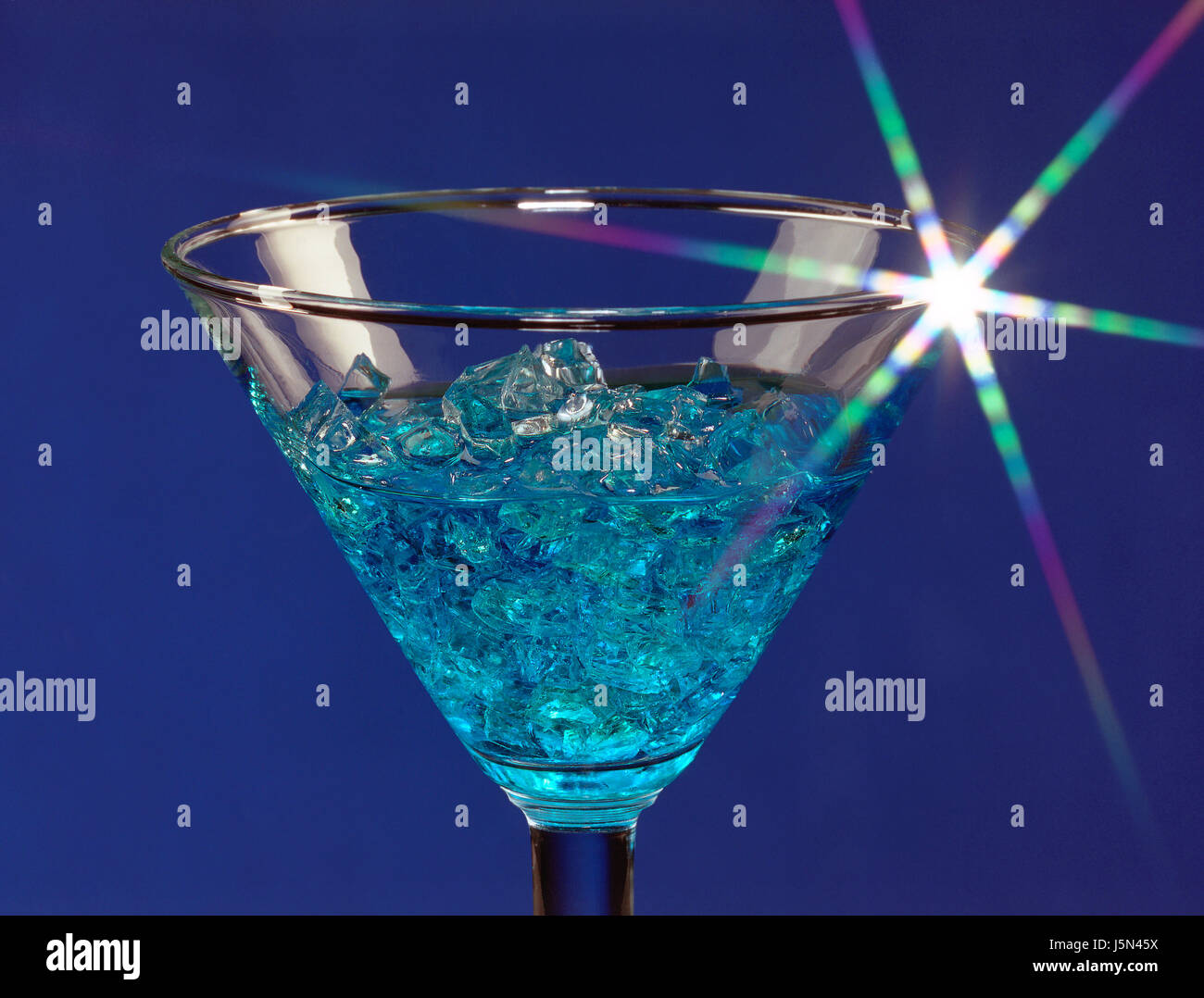 blue devil cocktail Stock Photo - Alamy