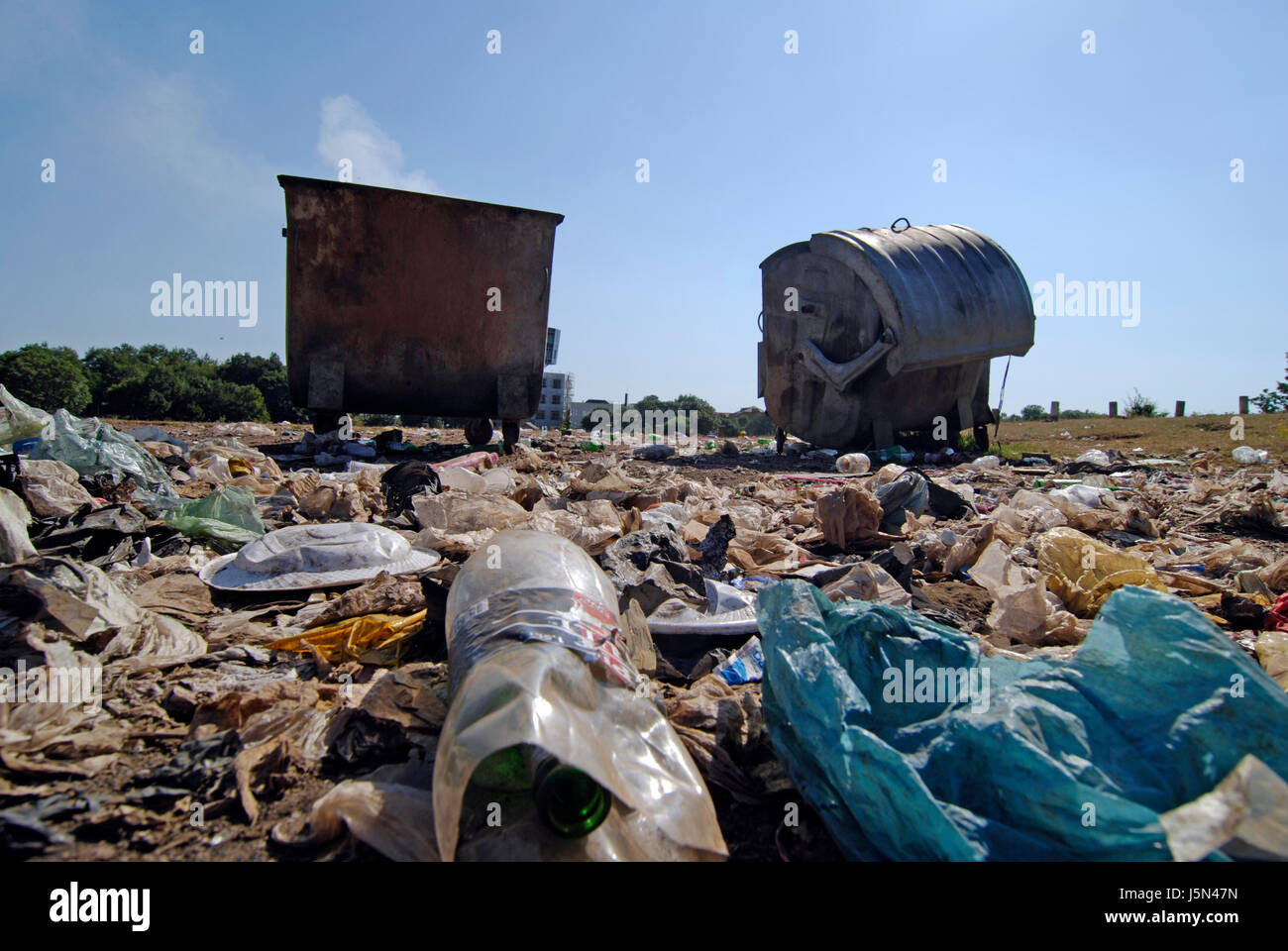 natural pollution in albania Stock Photo - Alamy